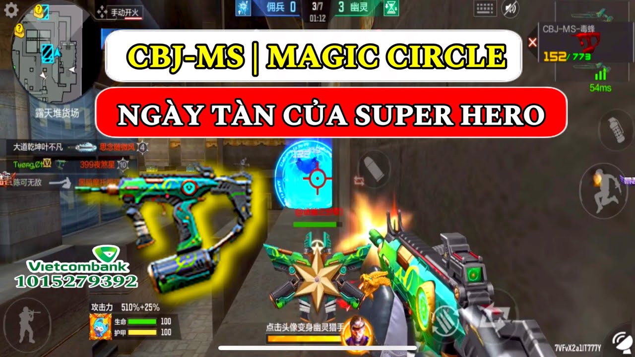 CF Mobile | CBJ-MS Ép Full SMG VIP 1414 Viên Đạn Zombie Khóc Thét Luôn Hêhê | Tường CT - YouTube