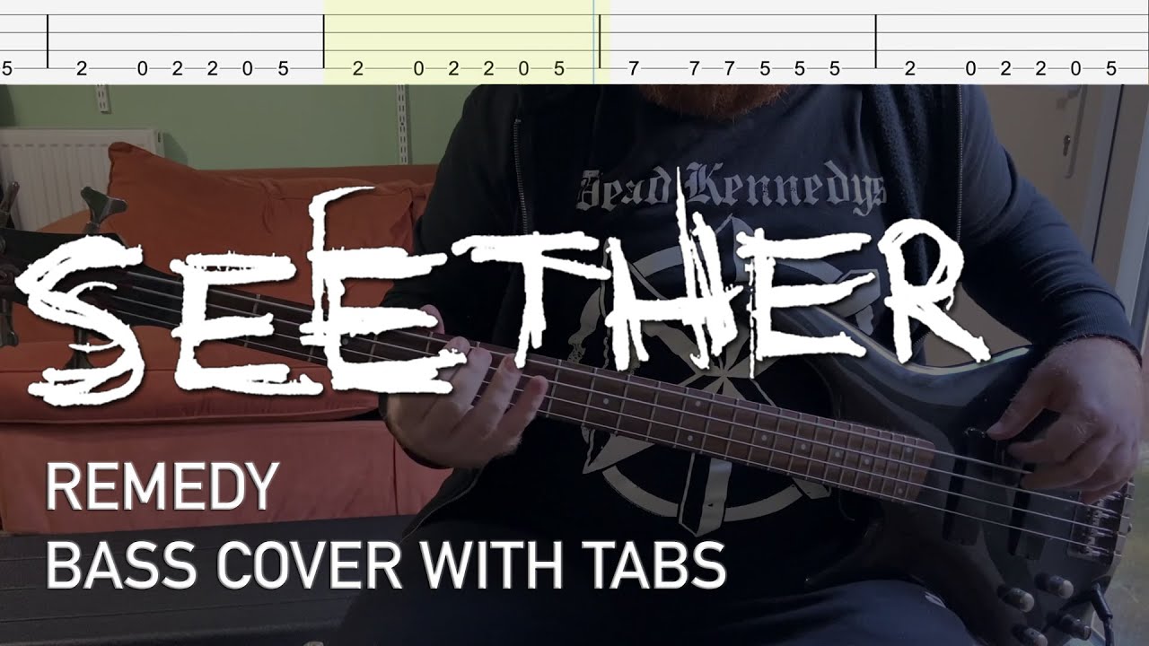 Seether - Remedy (Bass Cover with Tabs) - YouTube