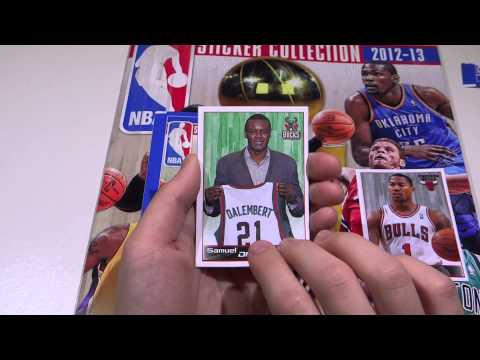 NBA 2012 13 Basketball stickers Opening starter Kit and Great Pulls Chicago Bulls badge