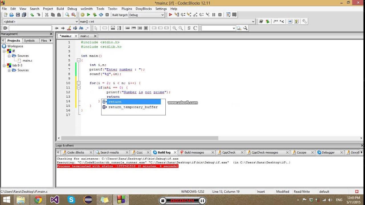 For loop - prime numbers example - c programming tutorials for ...