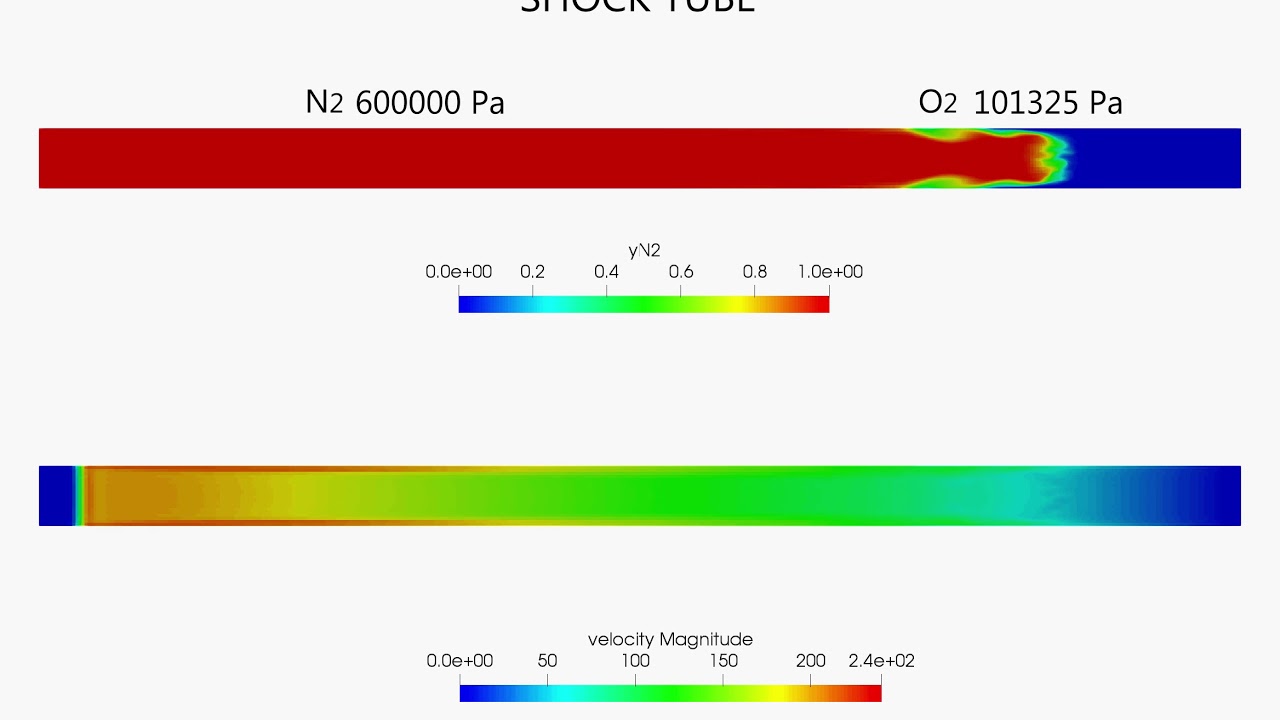 Transient Shock Tube Simulation - YouTube