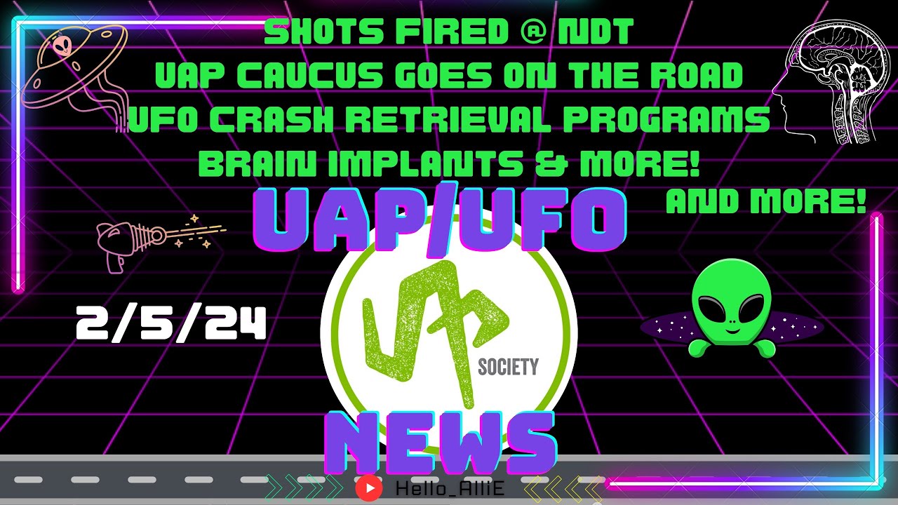 Shots fired, UAP Caucus on the road, UFO crash retrievals, brain ...