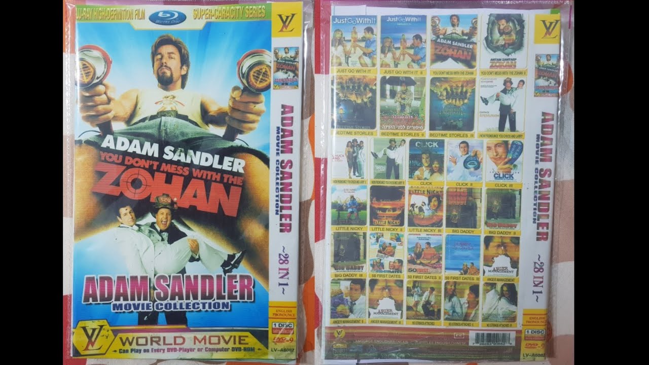 Adam Sandler Movie Collection You Don't Mess With The Zohan DVD Menu ...