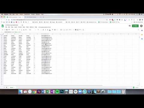 Creating Fake Email Addresses in Google Sheets - YouTube