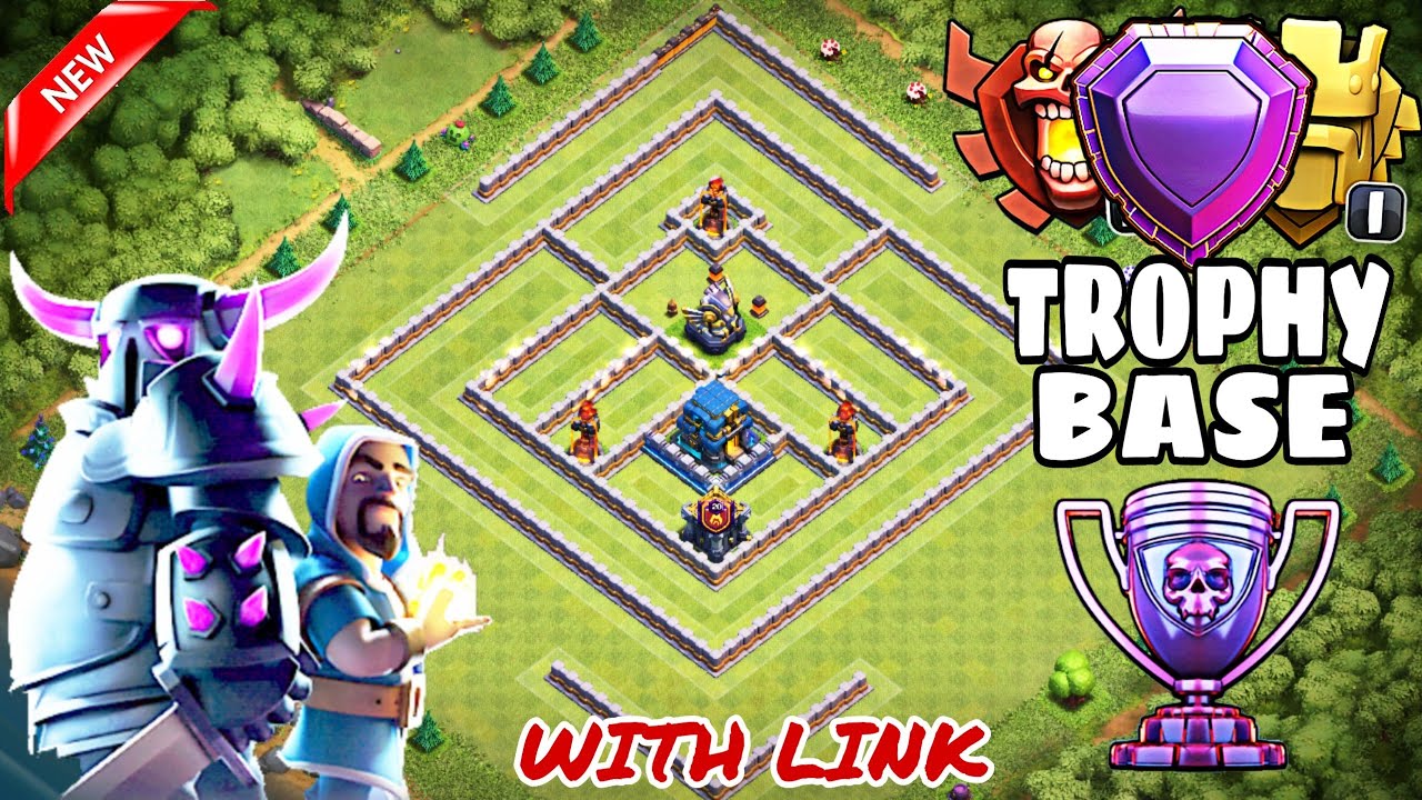 TH12 BEST TROPHY BASE 2019 WITH BASE LINK | TH12 LEGEND TROPHY BASE ...