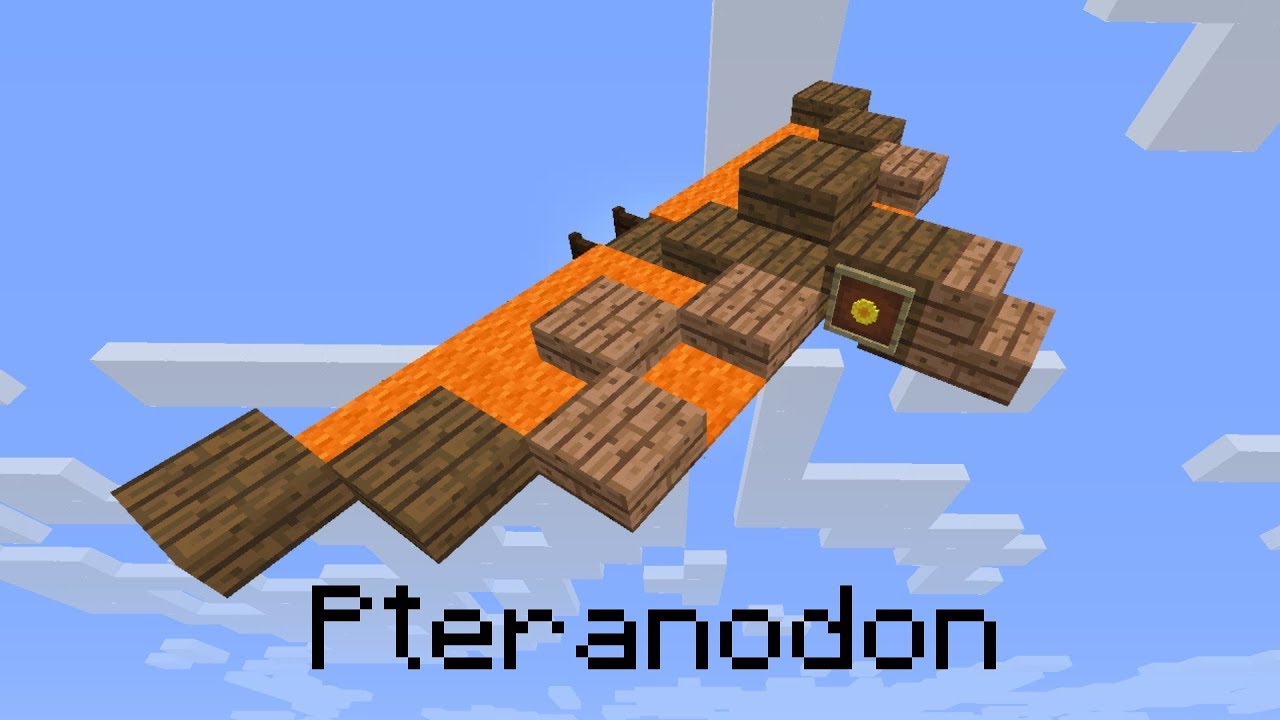 Minecraft | How To Build: Pteranodon - YouTube
