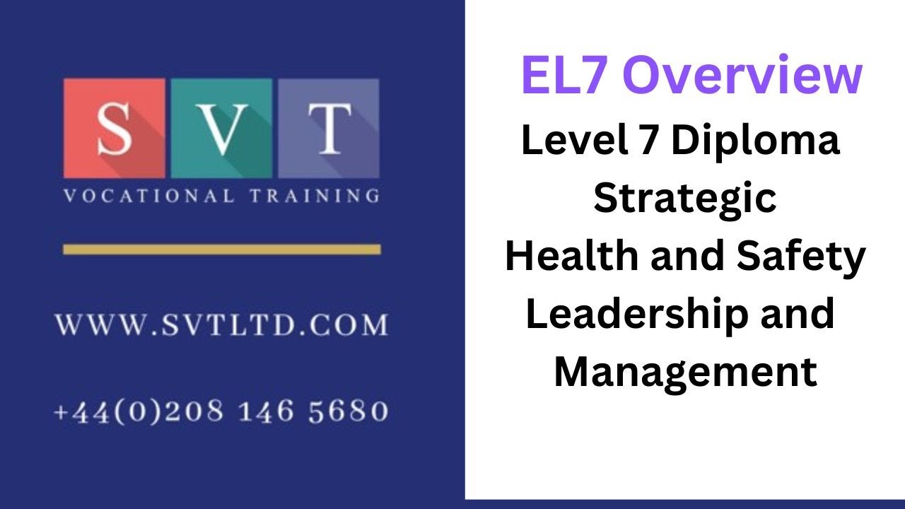 Unit EL7 Overview Proqual Level 7 Diploma in Strategic Health and ...