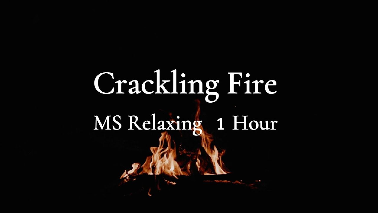 1 Hour Crackling Fireplace Sound: Waves & Fire for Calm, Anxiety, Sleep ...