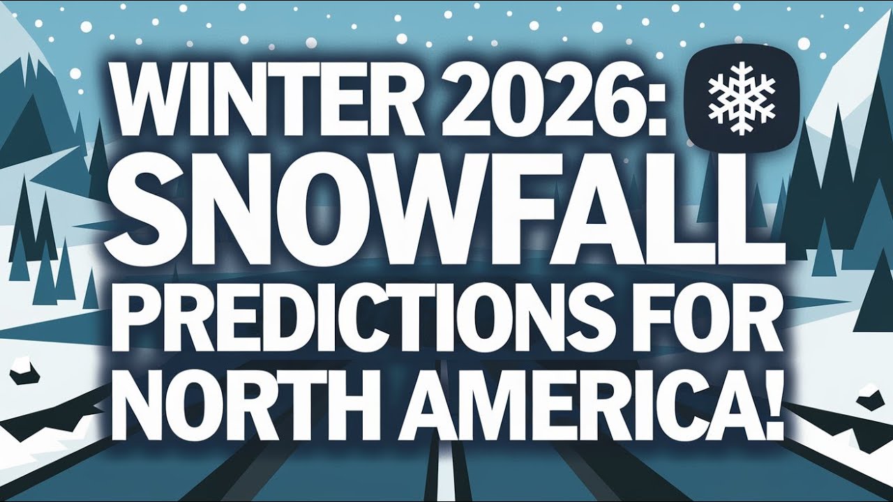 Winter 2026: Snowfall Predictions for North America! - YouTube