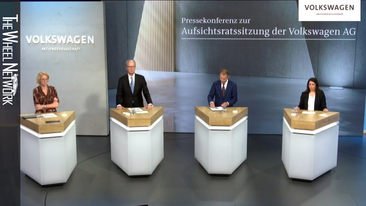 Volkswagen Supervisory Board Meeting Press Conference - YouTube