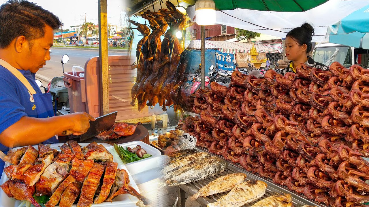 Street Food Roast Ducks Roast Pork Yummy Delicious Food Youtube