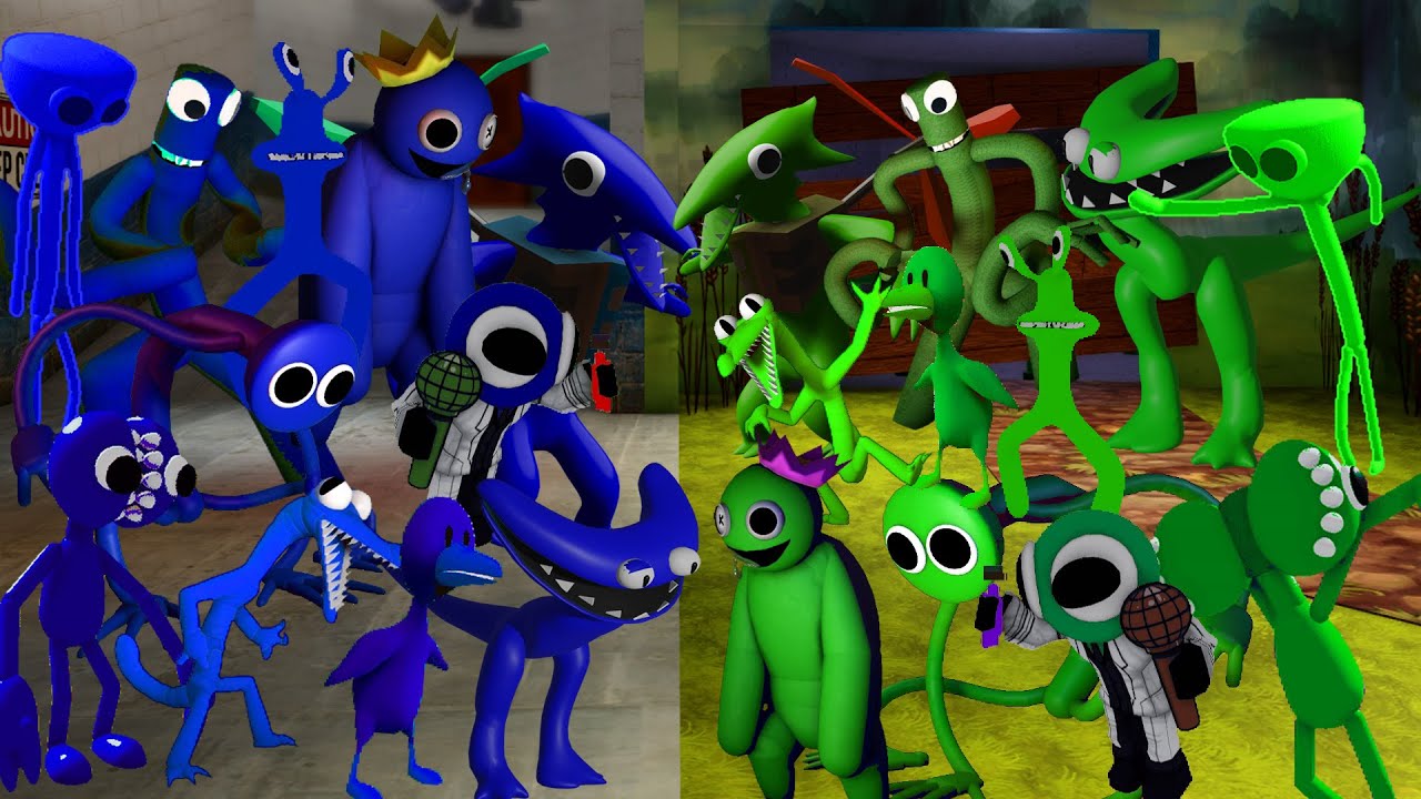 [Chapter 2] All Blue Color Rainbow Friends VS All Green Color Rainbow ...
