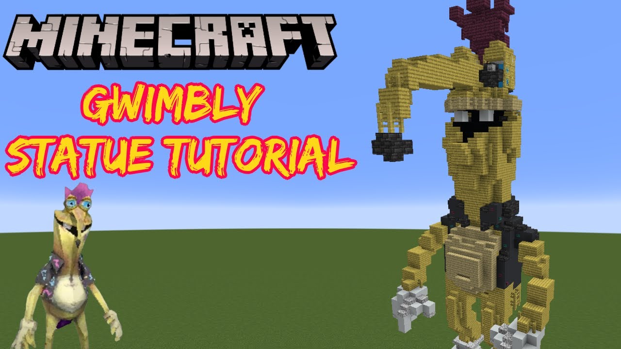 Minecraft One-Shot Tutorial: Gwimbly Statue (Gwimbly the [real] video ...