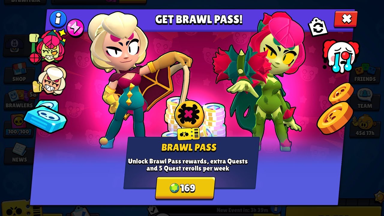 OMG! Brawl Pass Season 21!!😍💳 + New Skins Gameplay!!🎪 | Brawl Stars ...