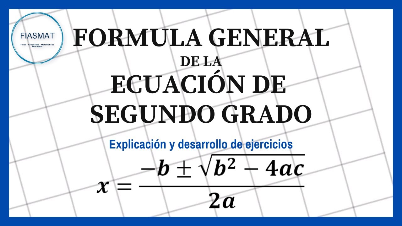 Como Resolver Una Ecuaci n De 2do Grado Con La Formula General YouTube como-resolver-una-ecuaci-n-de-2do-grado-con-la-formula-general-youtube