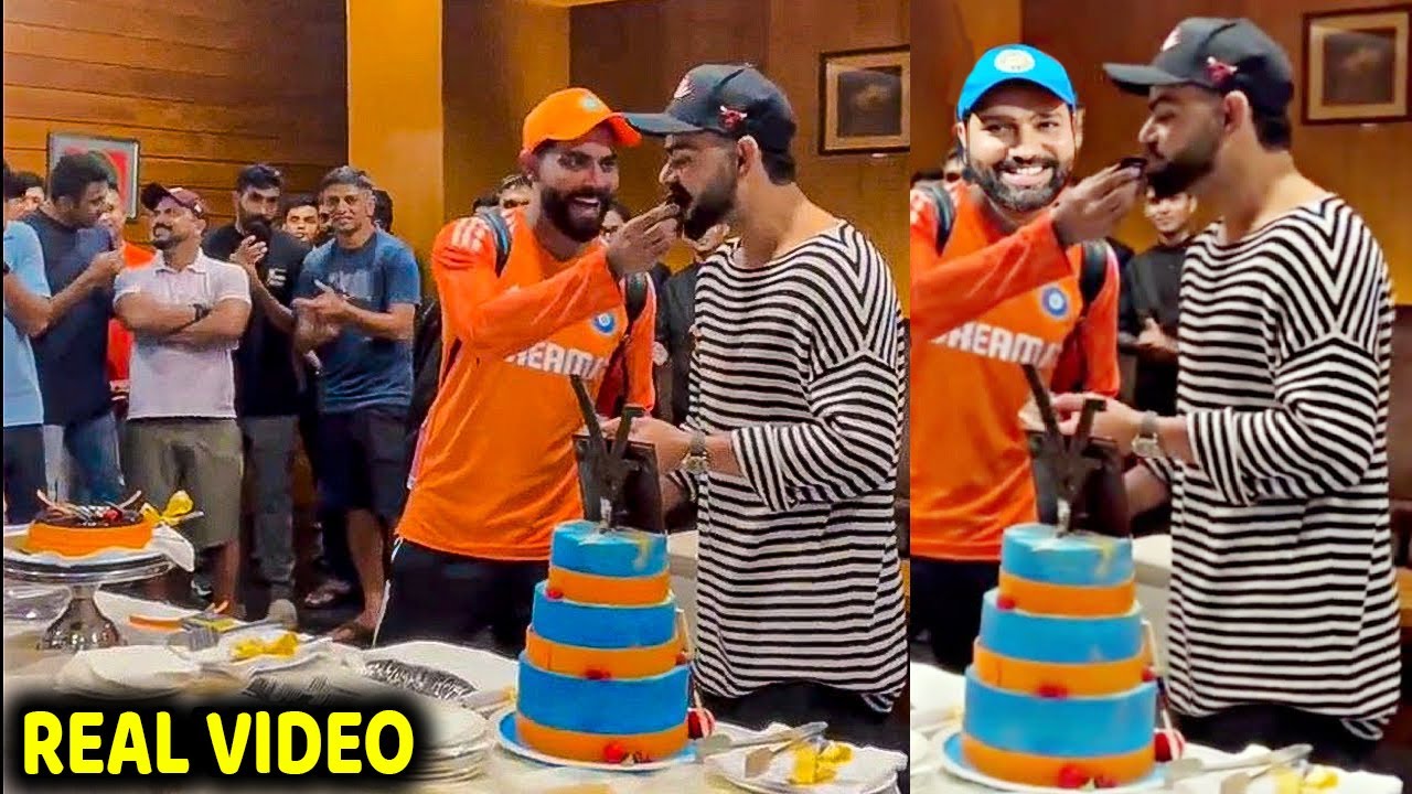 Virat Kohli Cake Cutting Ceremony For His Birthday And Celebration Of ...