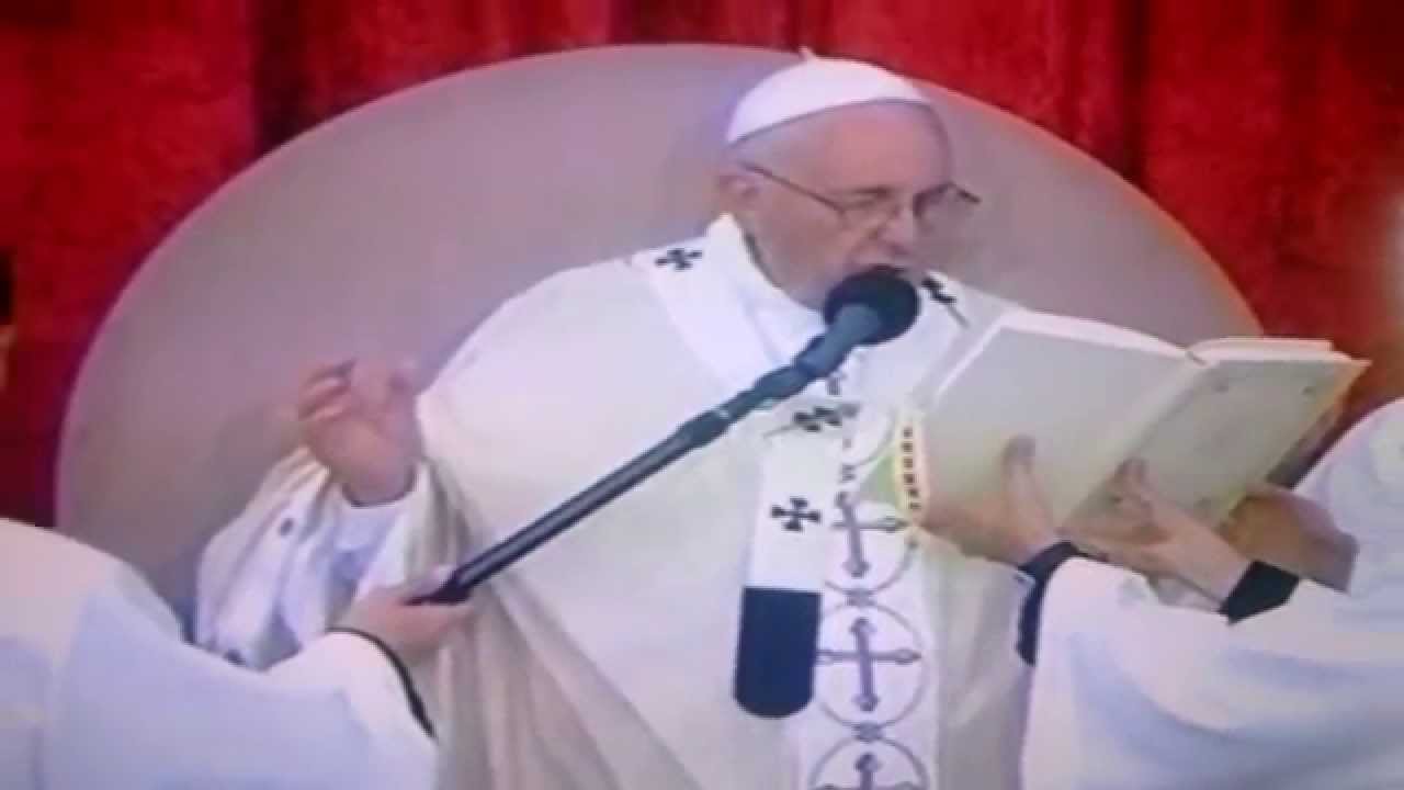 Pope Francis First Mass in America - YouTube