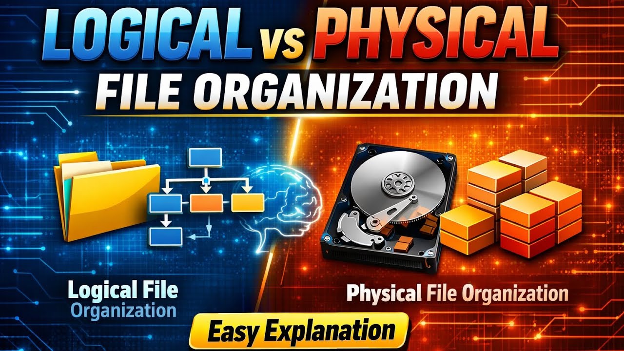 Logical vs Physical File Organization 🔥 Easy Explanation - YouTube