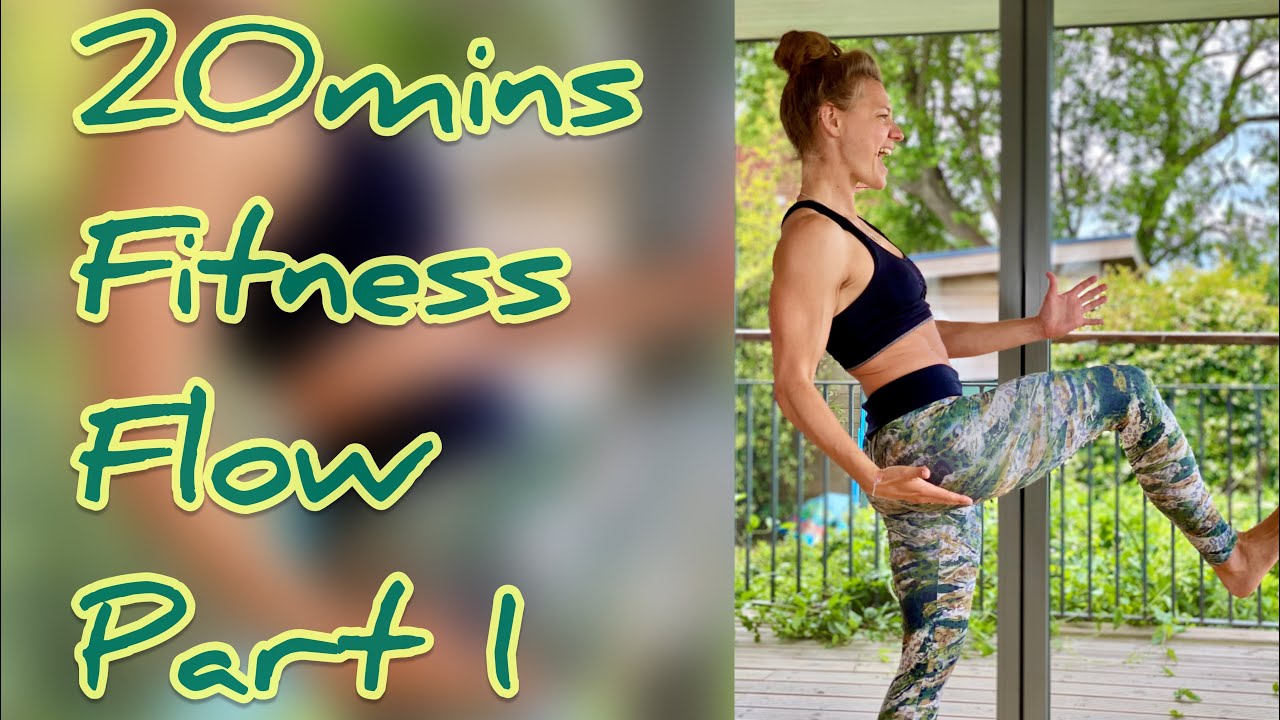 20mins Fitness Flow Part 1: kicks, animal flow, HIITs workout - YouTube