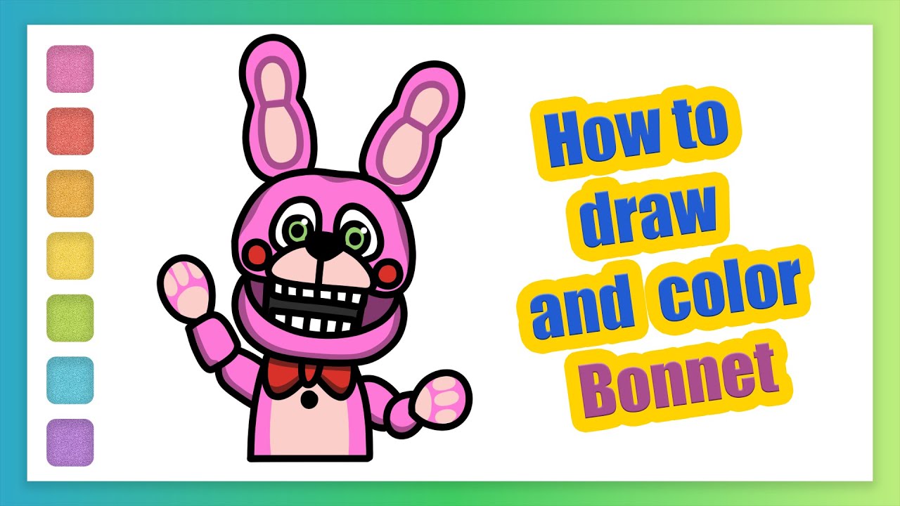 How to draw fnaf Bonnet - YouTube