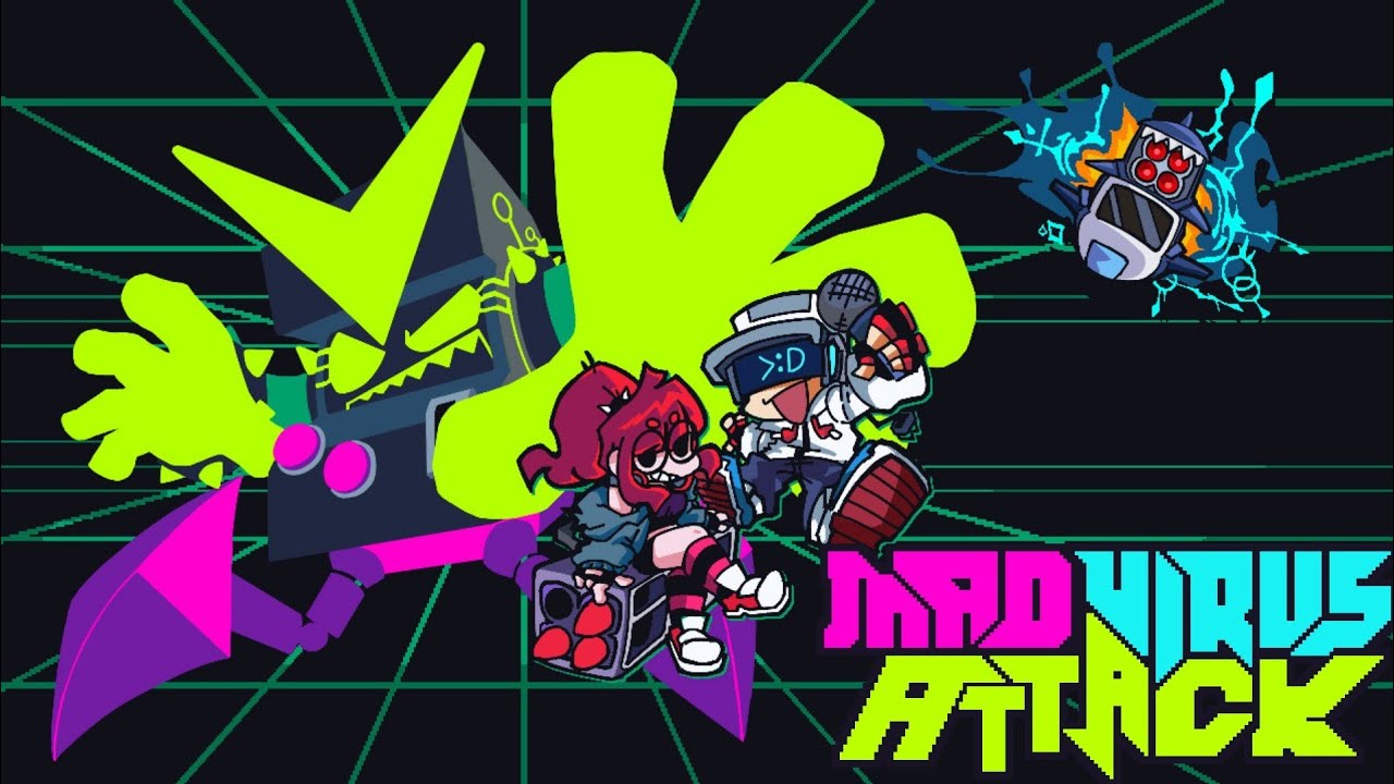 FNF Mad Virus Attack V2-Full Gameplay - YouTube