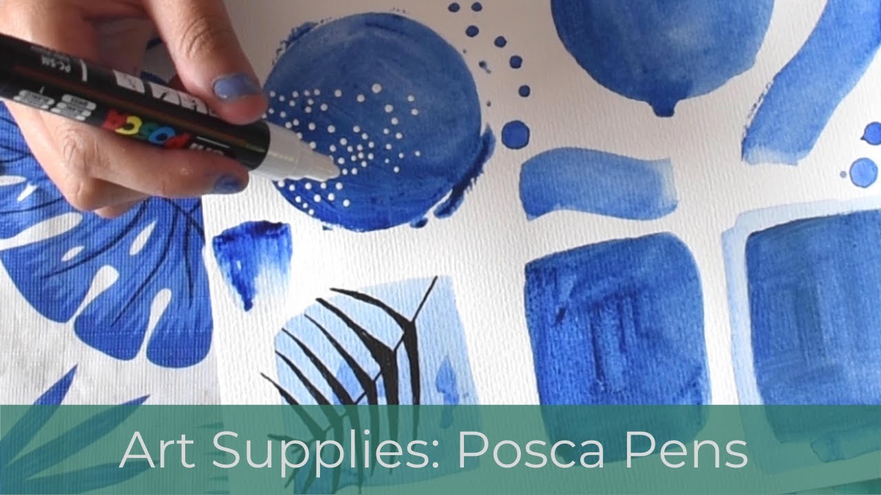 Posca Pen Art Tutorial | How to Use Posca Pens in Acrylic Painting ...