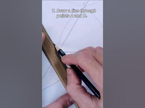How to trisect a line？Using an Unmarked Ruler and Compass, Method 1 #shorts - YouTube