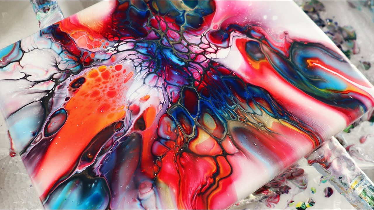 (593)Bloom/Pillow Technique,pouring,Acrylgießen, - YouTube