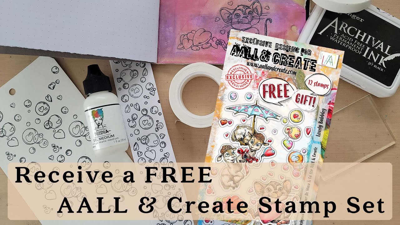 We're Giving Away An AALL & Create Stamp Set! - YouTube