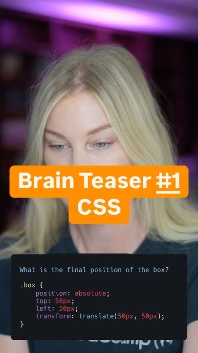Brain Teaser 1 - CSS - YouTube