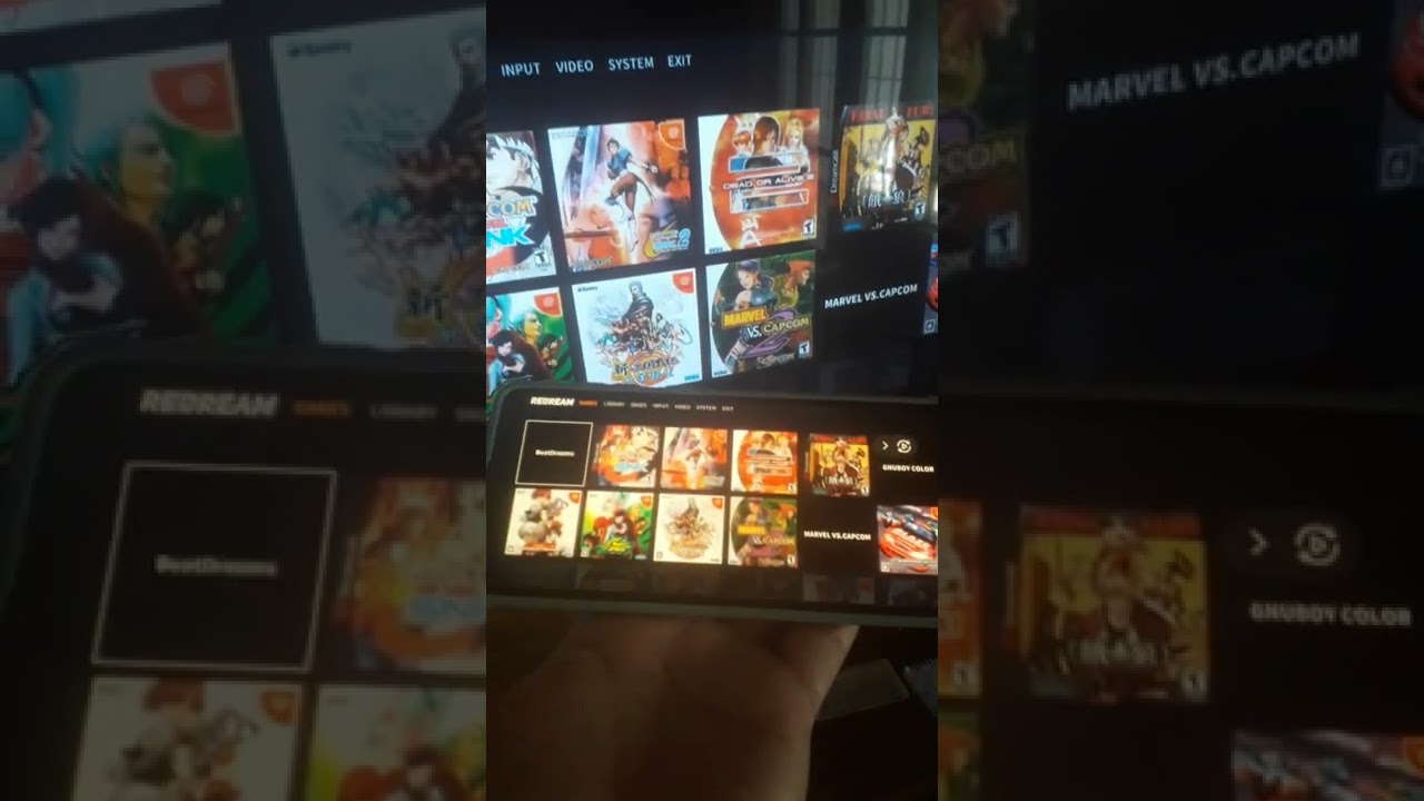 Emulador Redream Android usando a função Smart View na TV Samsung ...