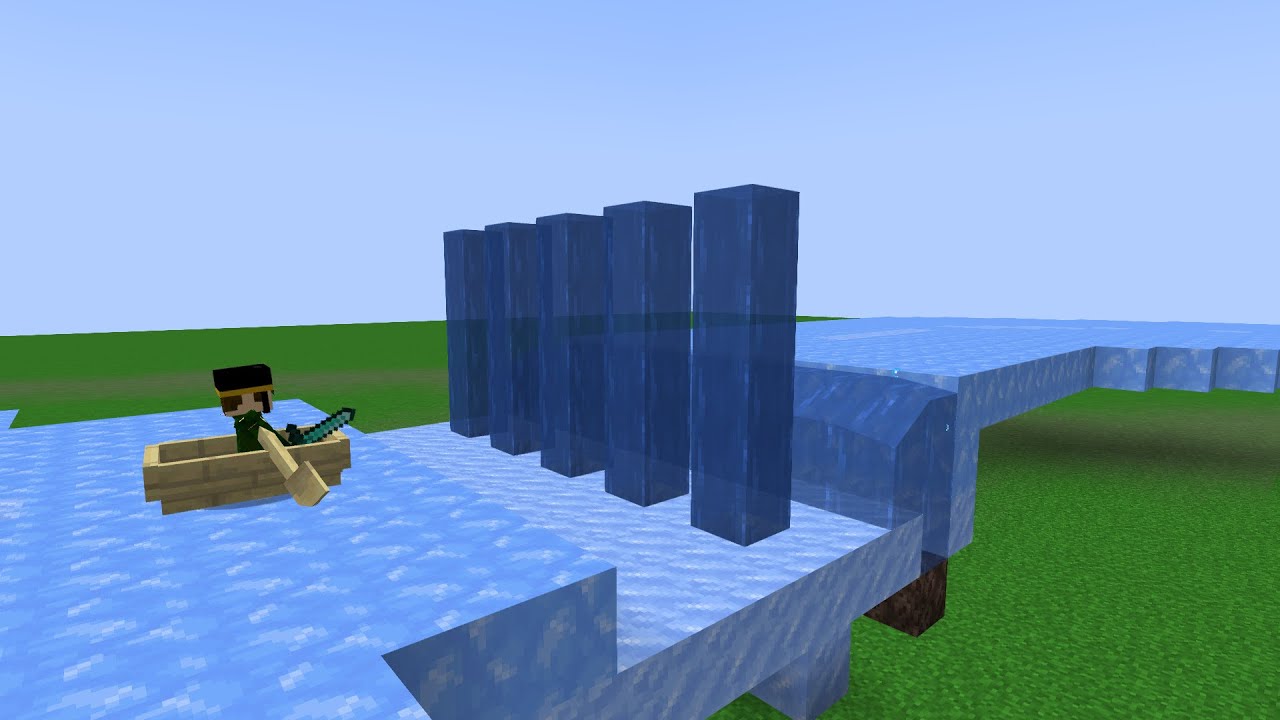 Water Pillars Tutorial - Minecraft Ice Boat Racing - YouTube