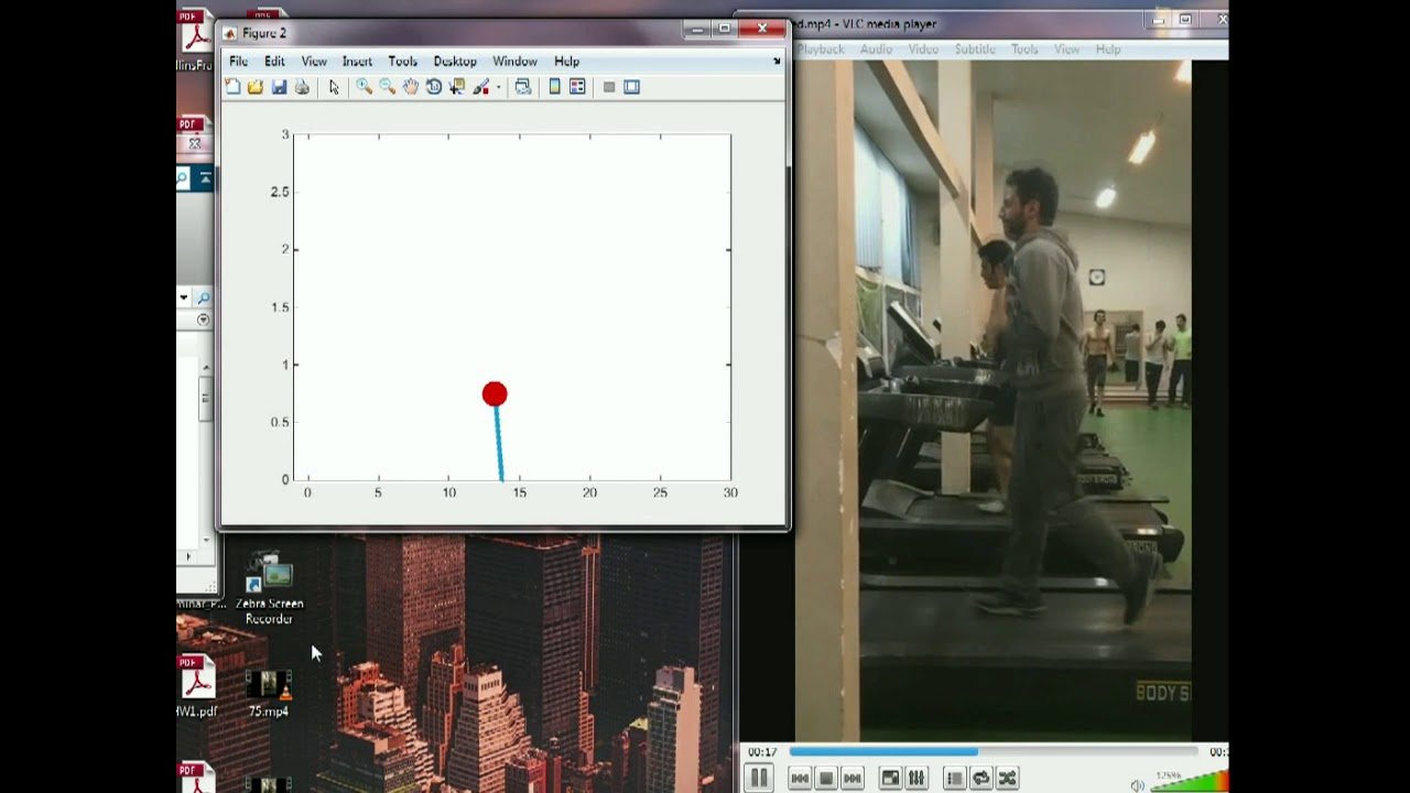 running (spring loaded inverted pendulum model ) - YouTube