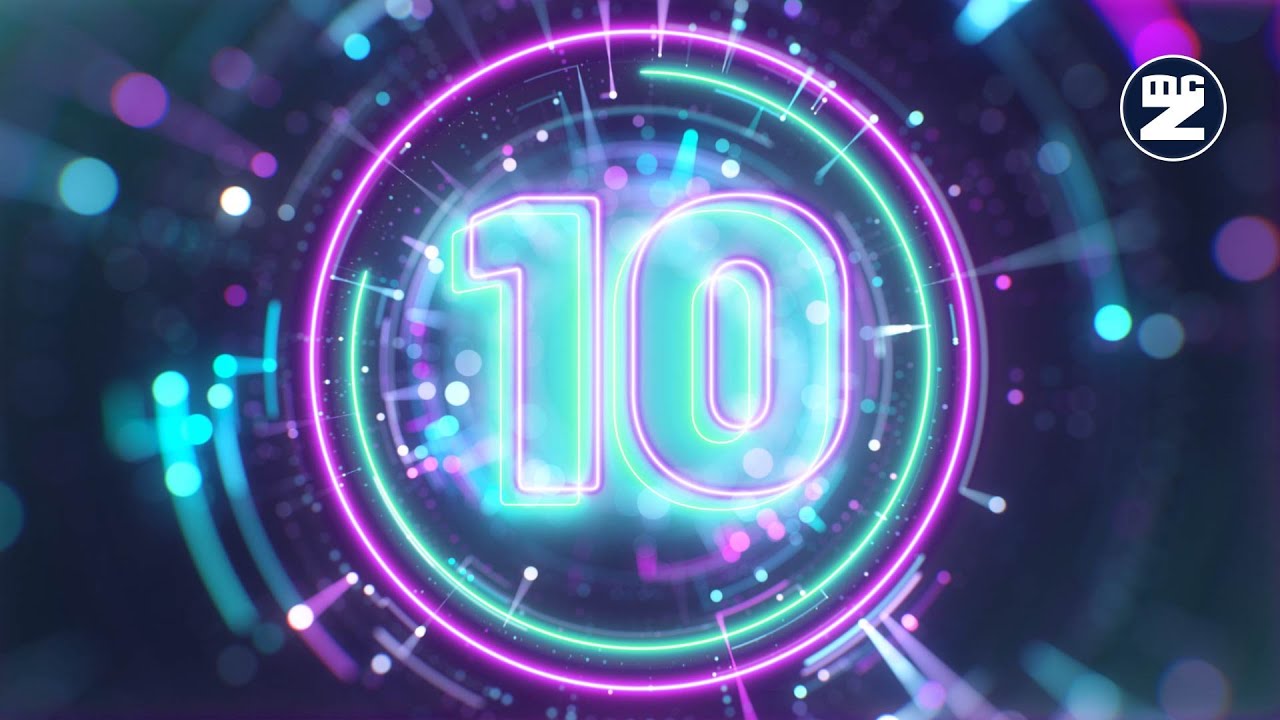 10 Seconds Countdown Timer Cyber Sci-Fi Hud with voice - Numeri e Conto ...