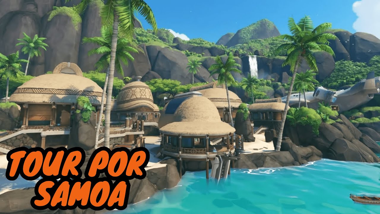 TOUR POR SAMOA - NOVO MAPA DE CONTROLE DO OVERWATCH 2 - YouTube