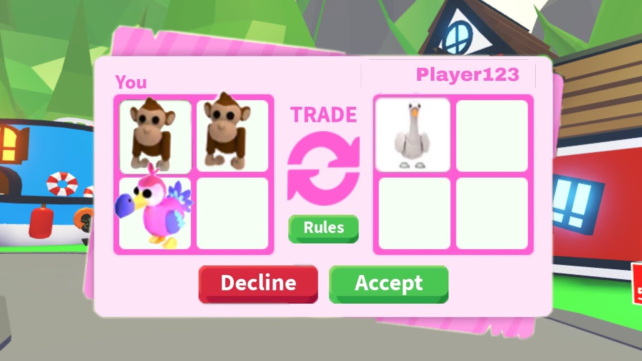 Trading pets in adopt me - YouTube