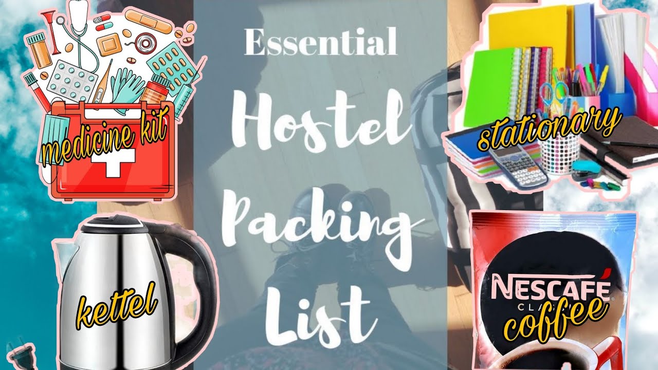 Hostel packing list|Everything you need while staying in hostel |Fncon ...