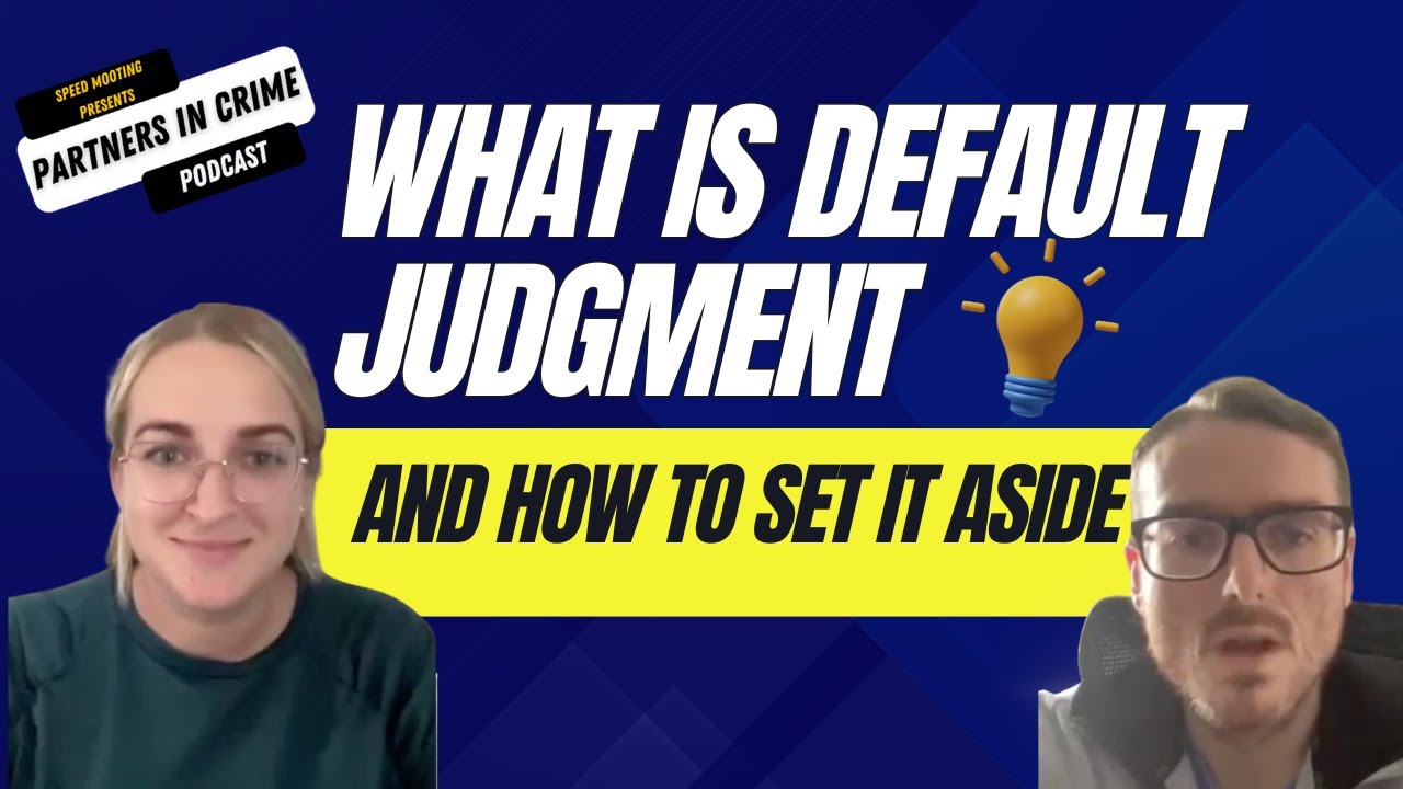 What is default judgment and how do you set it aside? - YouTube