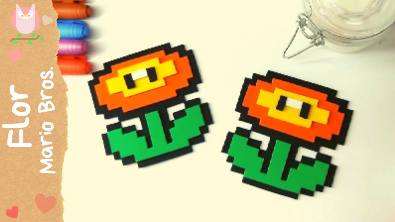 ¿como Hacer Flor De Fuego En Pixel Art De Foami O Goma Evaemk 2052