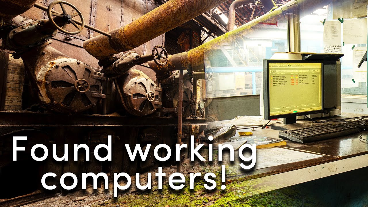 We Found Working Computers Inside Massive Abandoned Steel Mill - YouTube