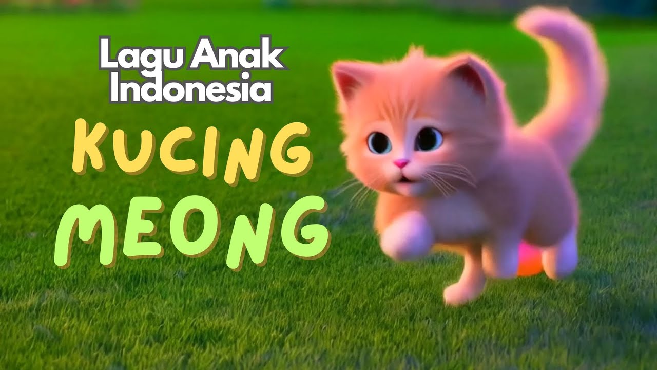 Kucing Meong 🐾 | Lagu Anak Ceria dan Menggemaskan - YouTube