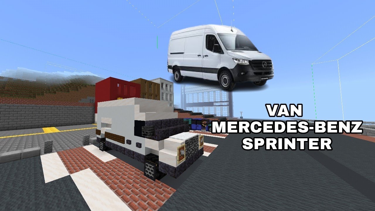 TUTORIAL MINECRAFT - Como fazer uma van de entrega ( Mercedes-Benz ...