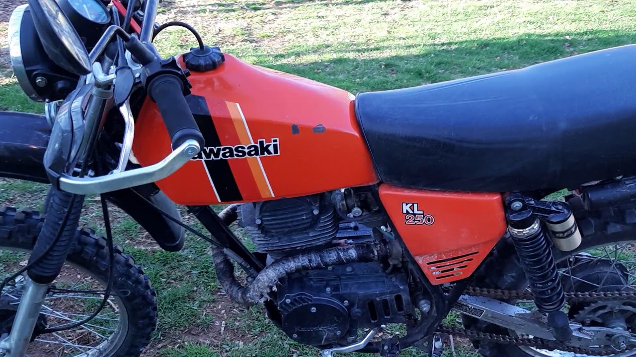 1980 Kawasaki KL250 - YouTube