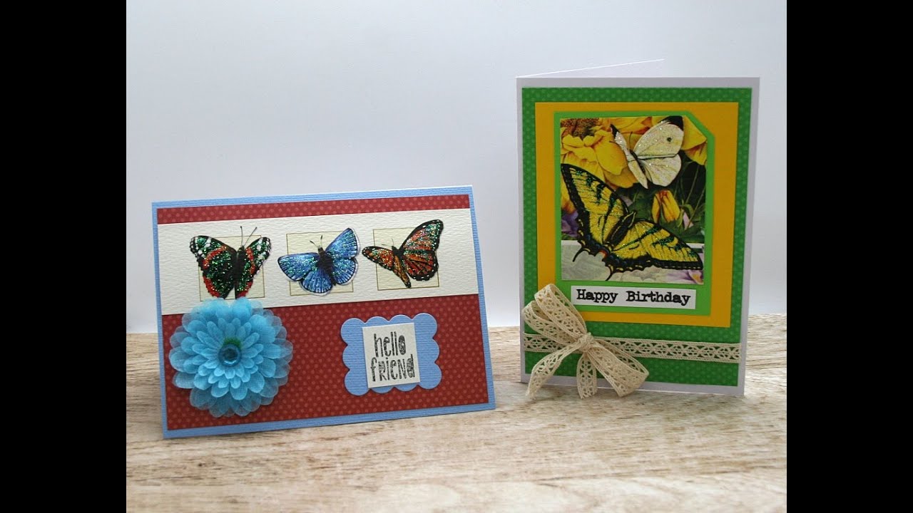 Card making video 218 recycling a birthday card part 1 - YouTube