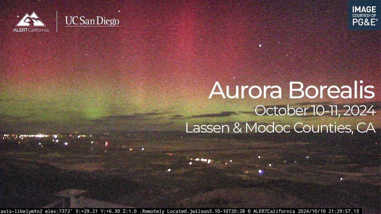 Northern Lights in Northern California: October 2024 - YouTube