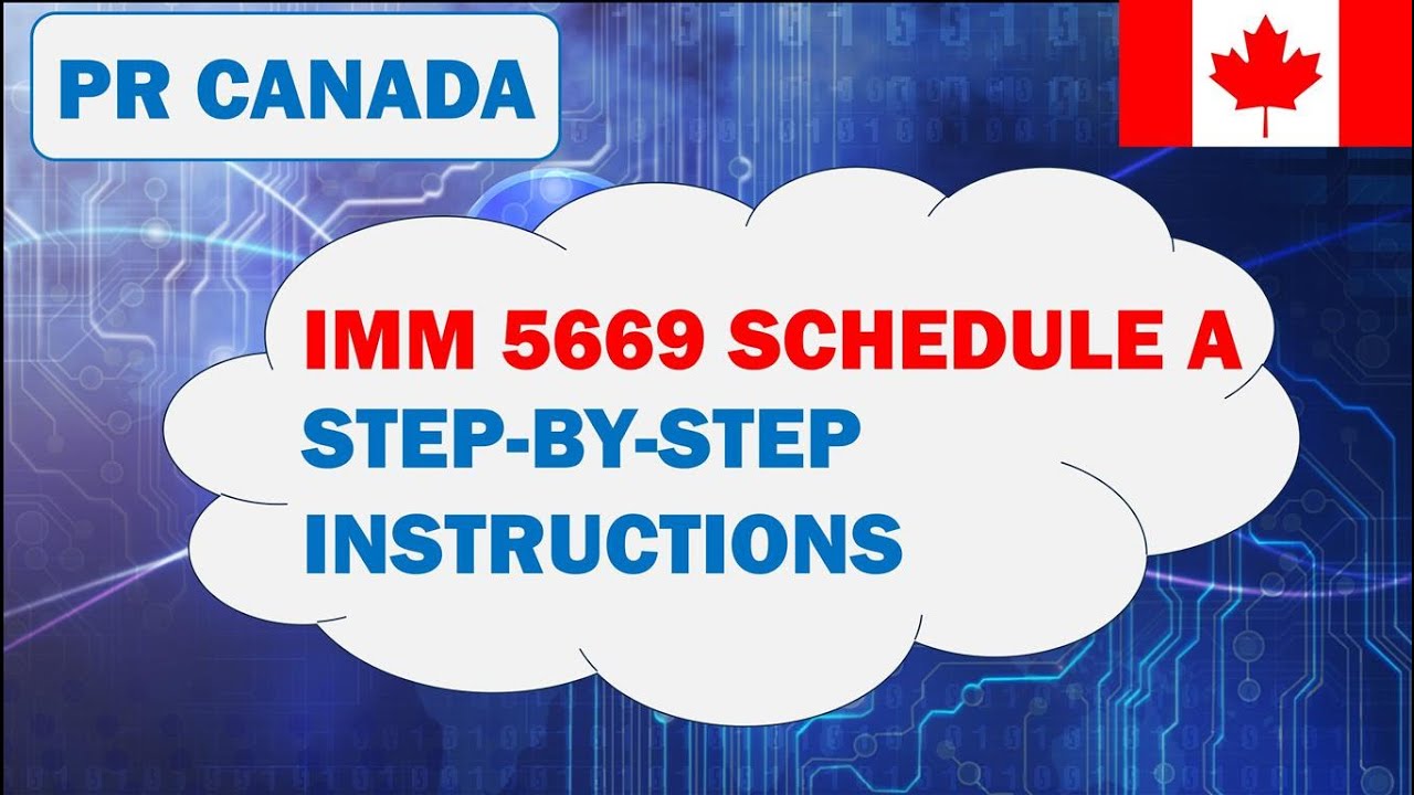 imm5669e Step by Step Filling Instructions | Schedule A Background ...