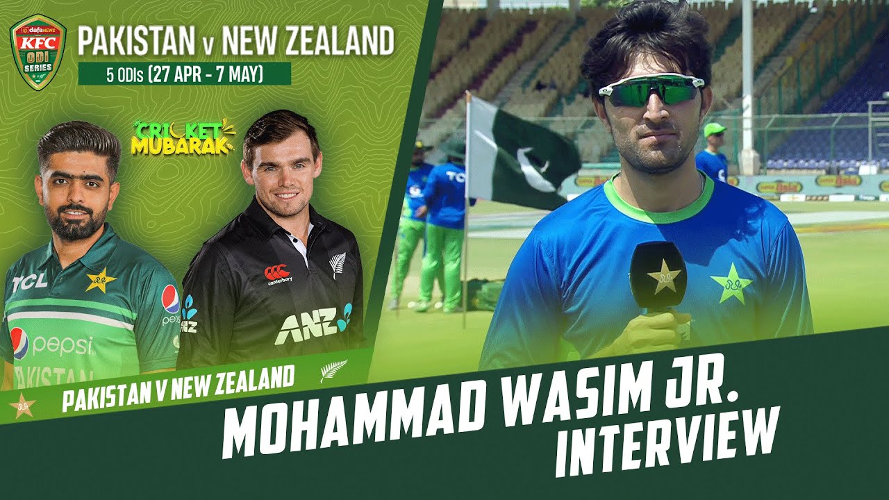 Mohammad Wasim Jr. Interview | Pakistan vs New Zealand | 4th ODI 2023 ...