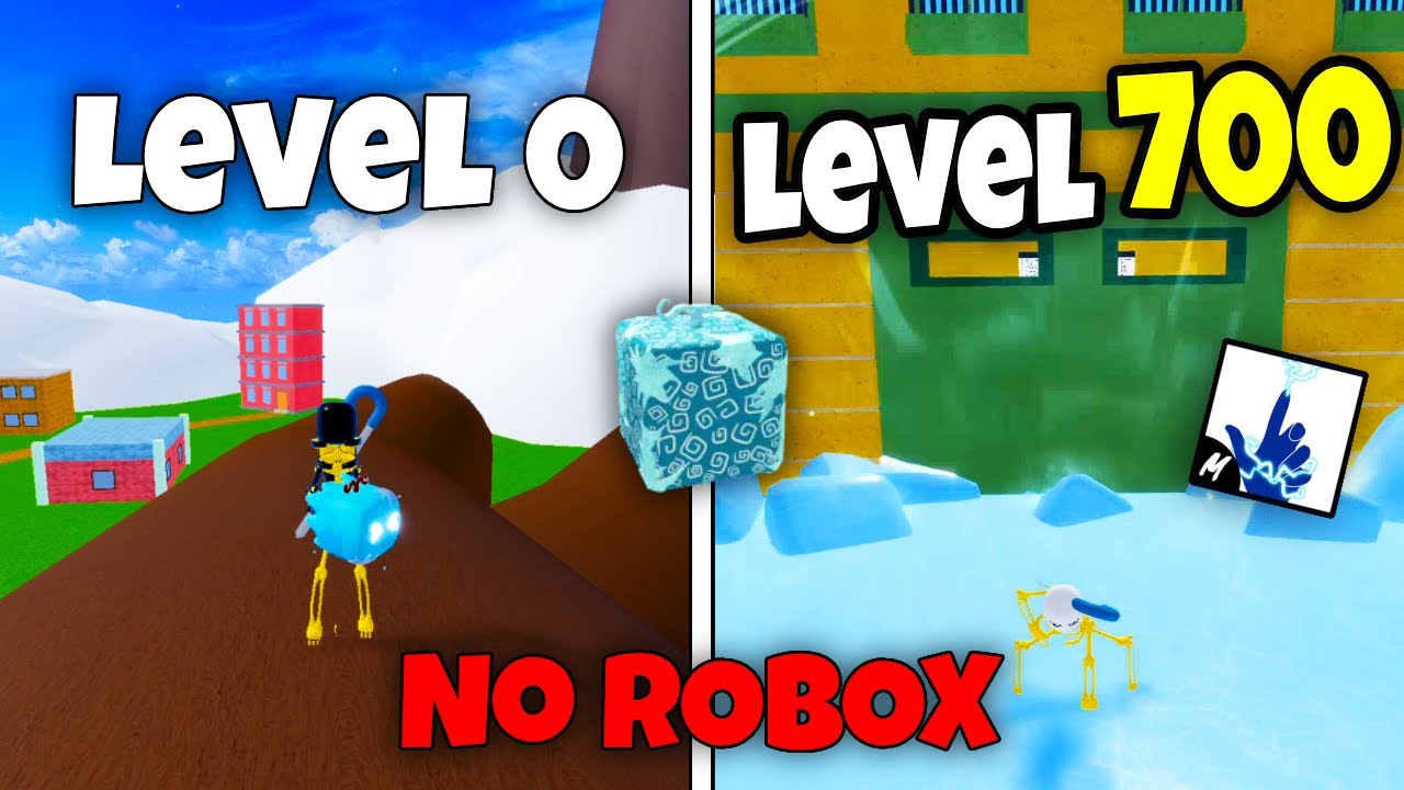 LV 1 TO LV 700 With ICE Fruit (BLOX FRUITS) - YouTube