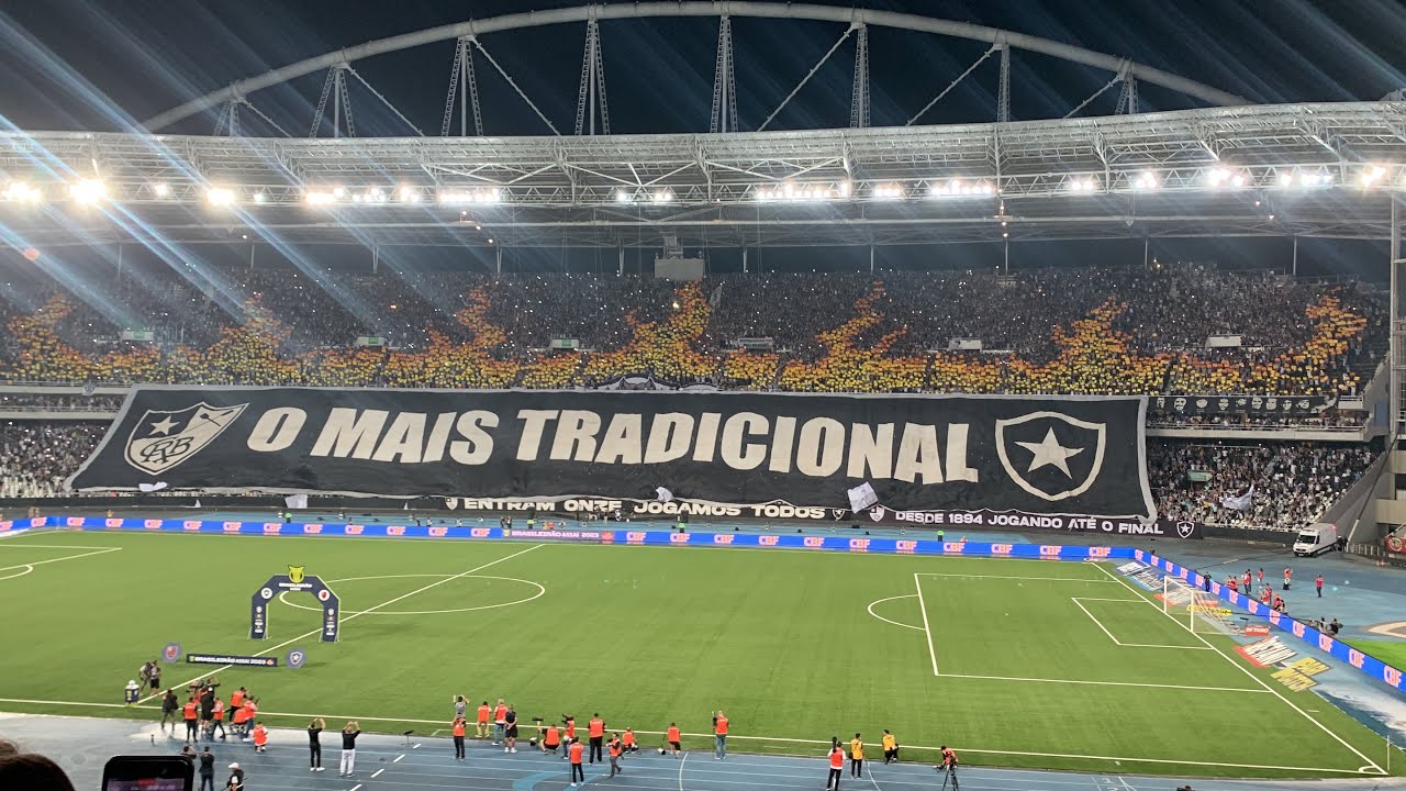 MOSAICO “O MAIS TRADICIONAL” DO BOTAFOGO NA PARTIDA CONTRA O FLAMENGO ...