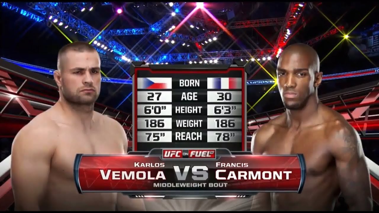 UFC Karlos “Terminátor” Vémola vs Francis Carmont FULL FIGHT - YouTube